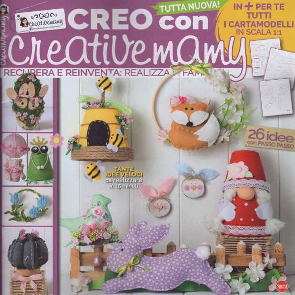 Creo con Creative Mamy: 26 Idee di Fai-da-te e Cartamodelli EDICOLA SHOP