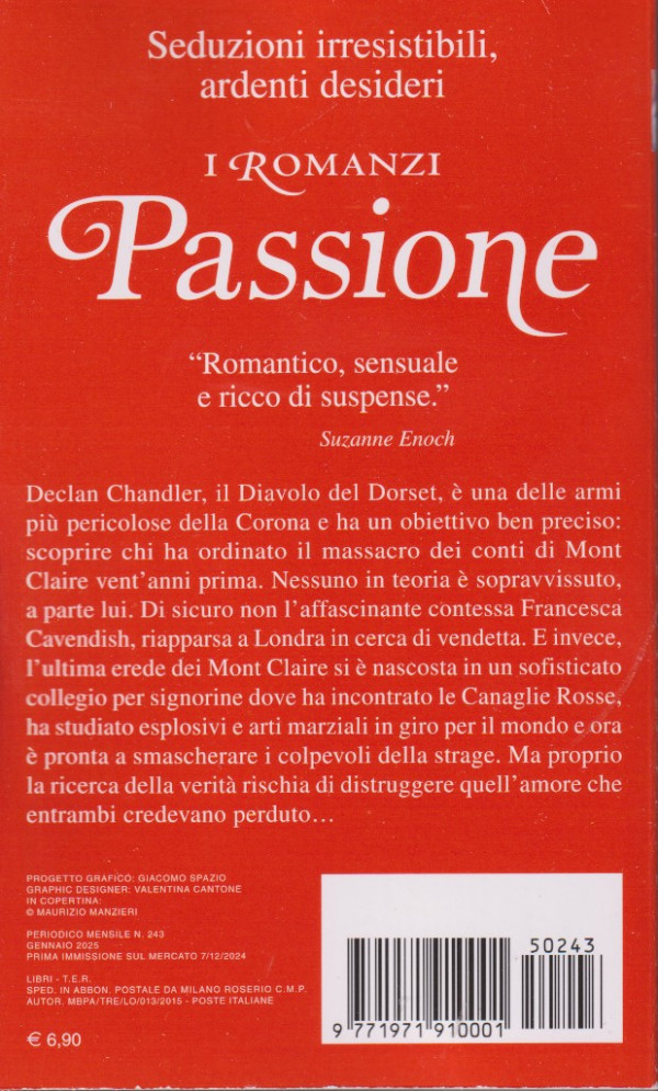 I Romanzi Passione -Sedurre il diavolo -Uscita n. 243-12 Dicembre 2024 ...