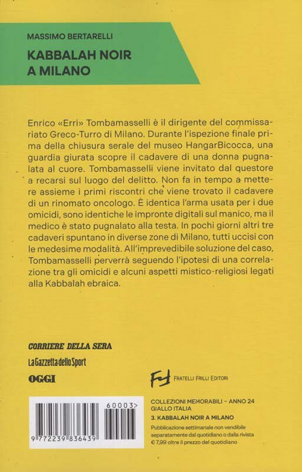 Kabbalah Noir a Milano - Mystery a Milano EDICOLA SHOP