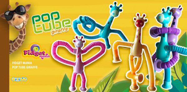FIDGET MANIA: RIVISTA + POP TUBE GIRAFFE | Italiano EDICOLA SHOP
