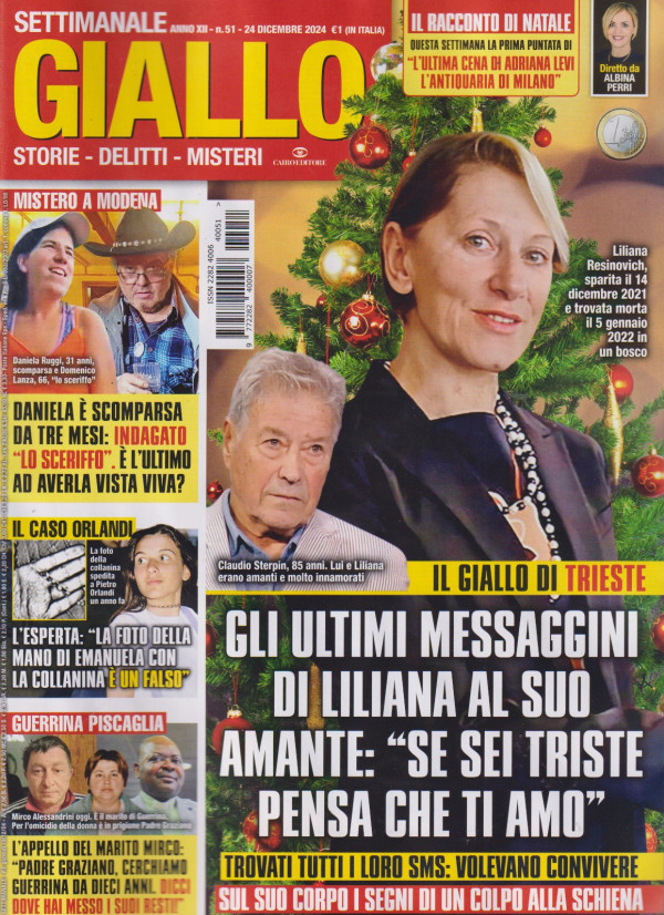 Giallo - Uscita n.51 - 18 Dicembre 2024 - Settimanale | Italiano ...