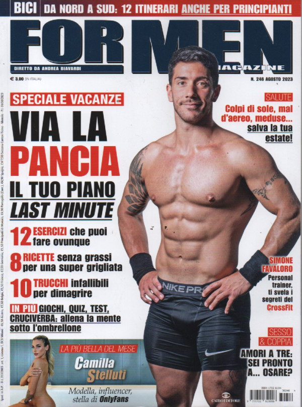 For men magazine- n. 246 -agosto 2023 - mensile | Italiano EDICOLA SHOP