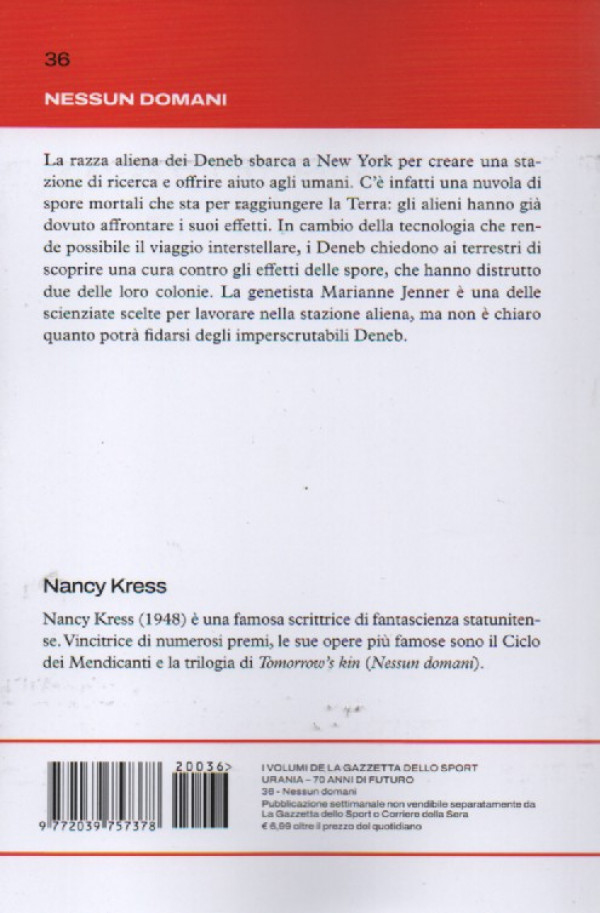Urania - n.36 -Nancy Kress - Nessun domani- settimanale | Italiano EDICOLA SHOP