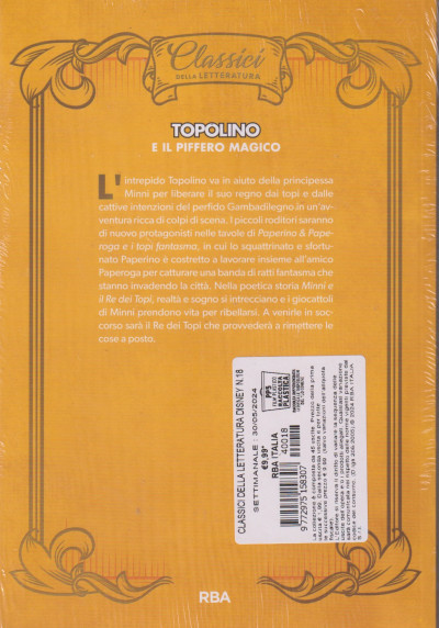 Collana Classici della Letteratura Disney- 18° uscita -Topolino e il ...