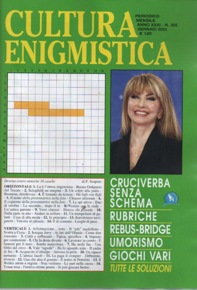 Cultura enigmistica - n. 355 -gennaio 2023 - mensile | Italiano EDICOLA ...