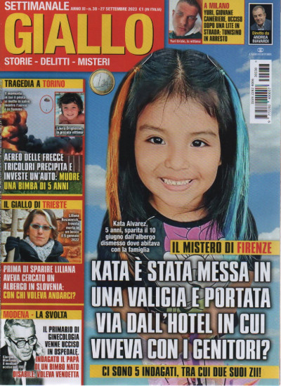Giallo - n.38 -27 settembre 2023 - settimanale | Italiano EDICOLA SHOP
