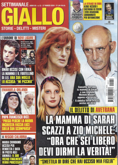 Giallo - n.12 -27 marzo 2024 - settimanale | Italiano EDICOLA SHOP