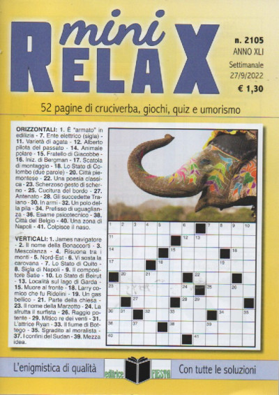 Mini Relax - n. 2105 - settimanale -27/9/2022 | Italiano EDICOLA SHOP