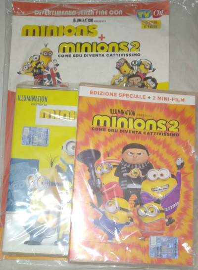Illumination offerta 2 DVD - Minions + Minions 2 "come gru diventa ...