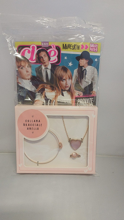 Cioè Magazine + Maxi Poster dei Maneskin + Collana Bracciale e Anello ...