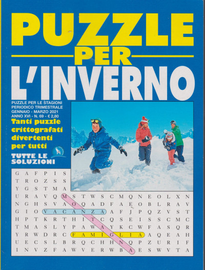 Puzzle per l'inverno - n. 69 - trimestrale - gennaio/Marzo 2021 ...