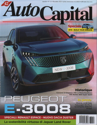 Auto Capital - n. 12 -dicembre 2023 - mensile | Italiano EDICOLA SHOP