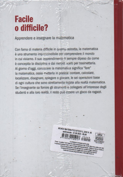 Facile o difficile? Apprendere e insegnare la matematica - n. 45 - settimanale -1/9/2023 ...