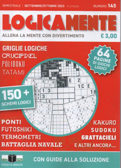 Logicamente - n.145- settembre - ottobre 2023 - mensile- copertina rigida | Italiano EDICOLA SHOP
