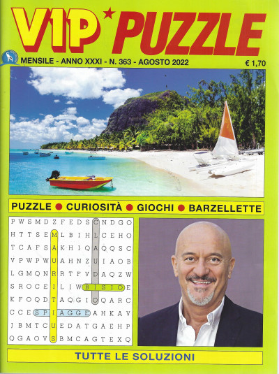 Vip Puzzle - n. 363 -agosto 2022 - mensile | Italiano EDICOLA SHOP